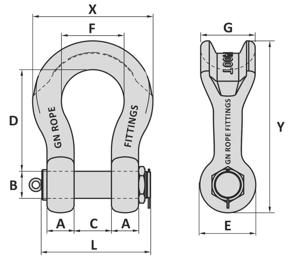Forged Rope Shackle Sling Protector | Lifting Gear & Safety